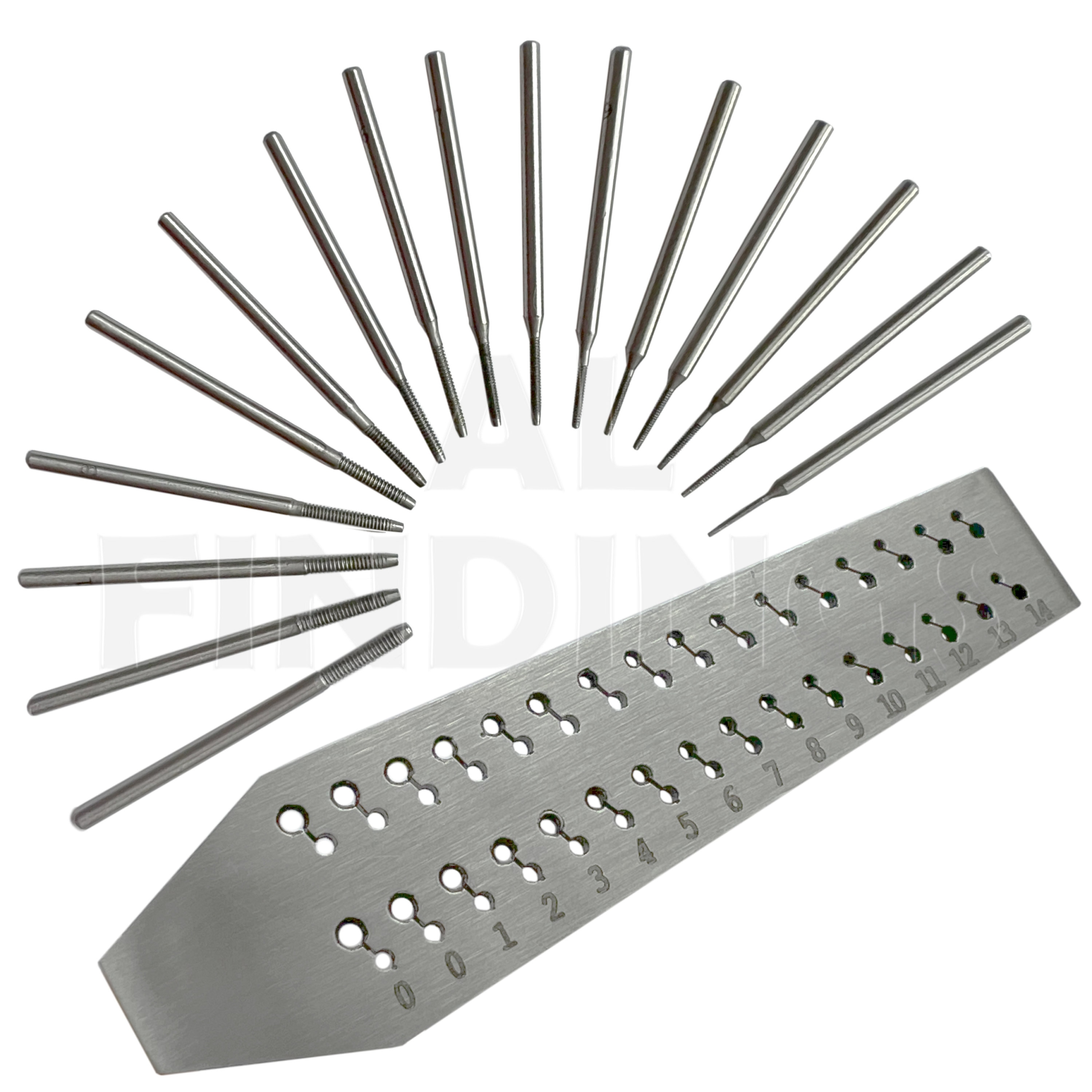 16 Tap & Die Set No 0.3mm to 2mm Taps and Dies Watch Mini Micro Repair ...