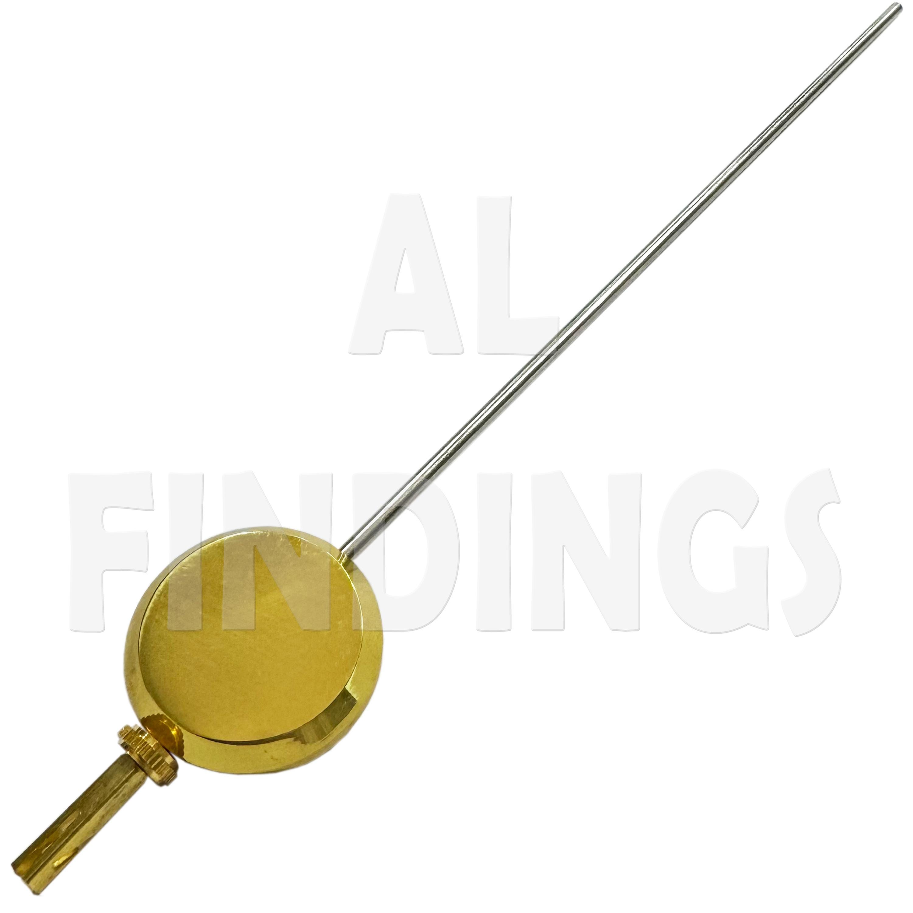 35mm Universal Clock Pendulum Bob Brass Steel Rod Regulating Nut ...