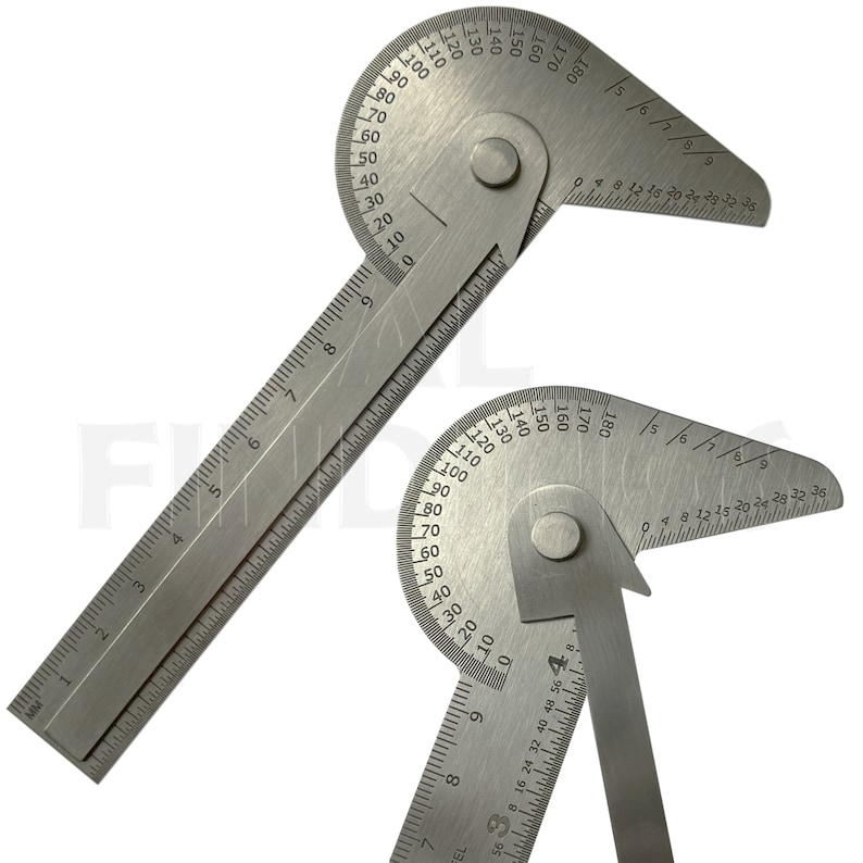 Engineers Protractor Square Rule Gauge Centre Finder Divider - Etsy