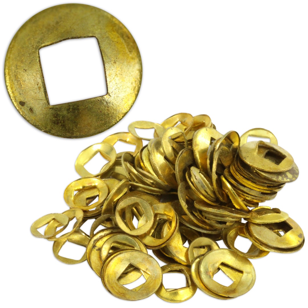 Brass Clock Washers, Square Hole 100 Washer Mix Clockmaker Movement ...