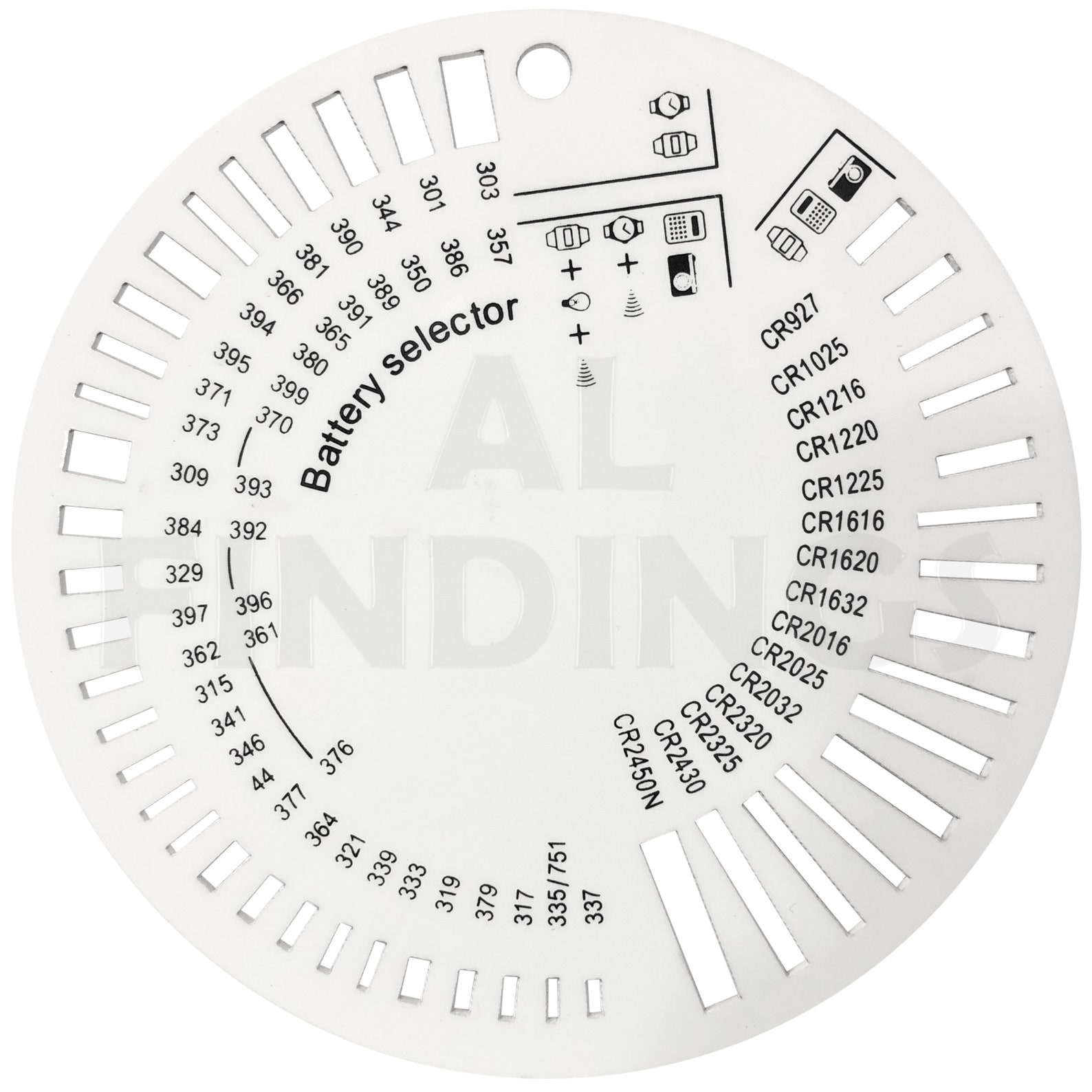 Watch Battery Size Measure Gauge Chart for Watches Repair - Etsy