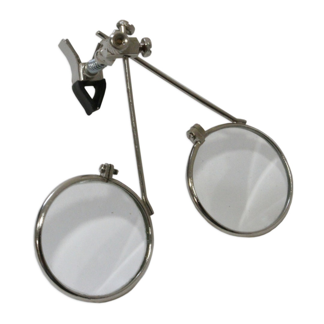 5.5x & 5.5x = 11x Clip on Double Lens Loupe Eyeglass Magnifier Tool (30 ...