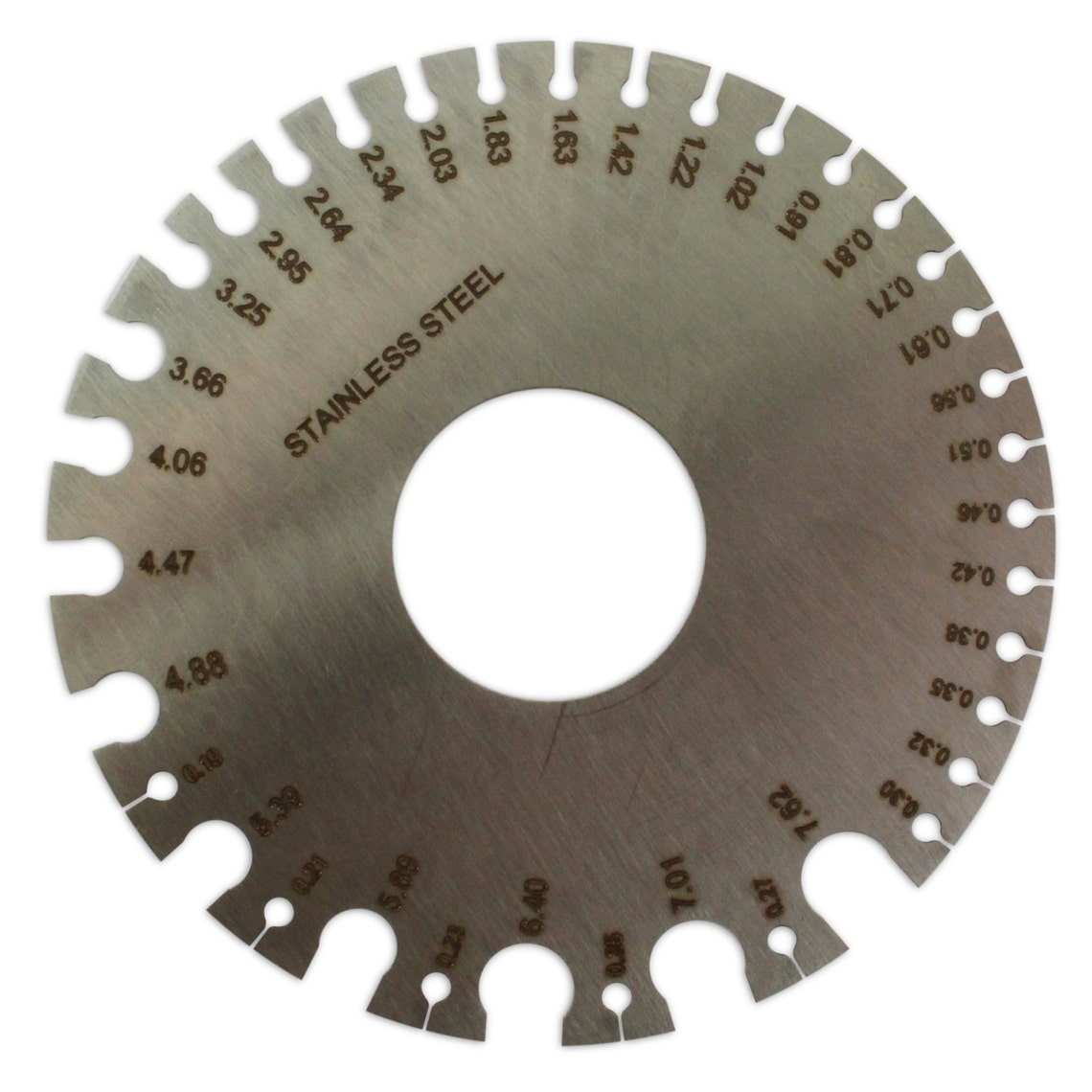 Stainless Steel Wire Thickness Gauge Marked With MM & SWG 50 | Etsy