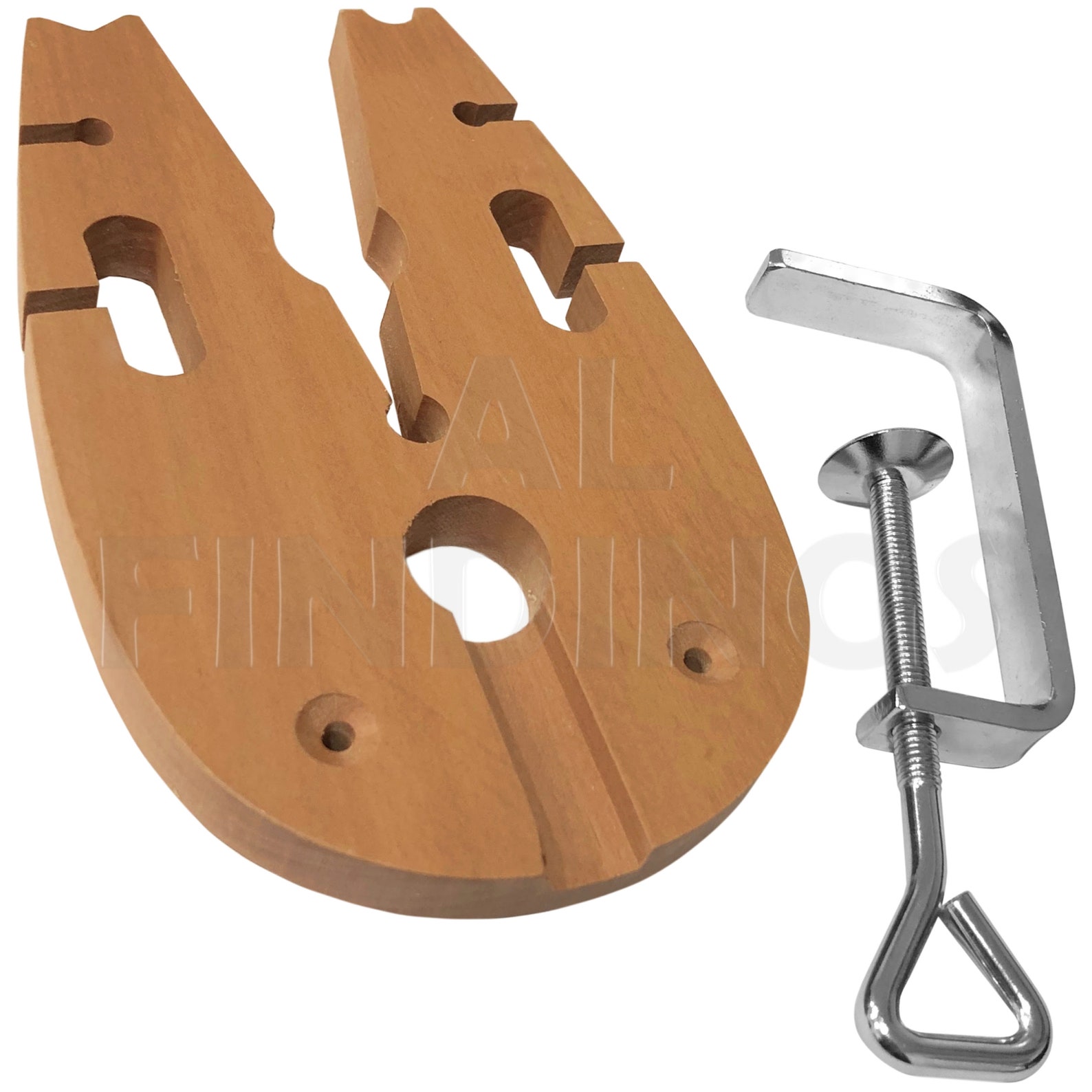 New Hardwood Bench Pin Vice / Clamp Jewellers Jewellery V Slot Watch ...