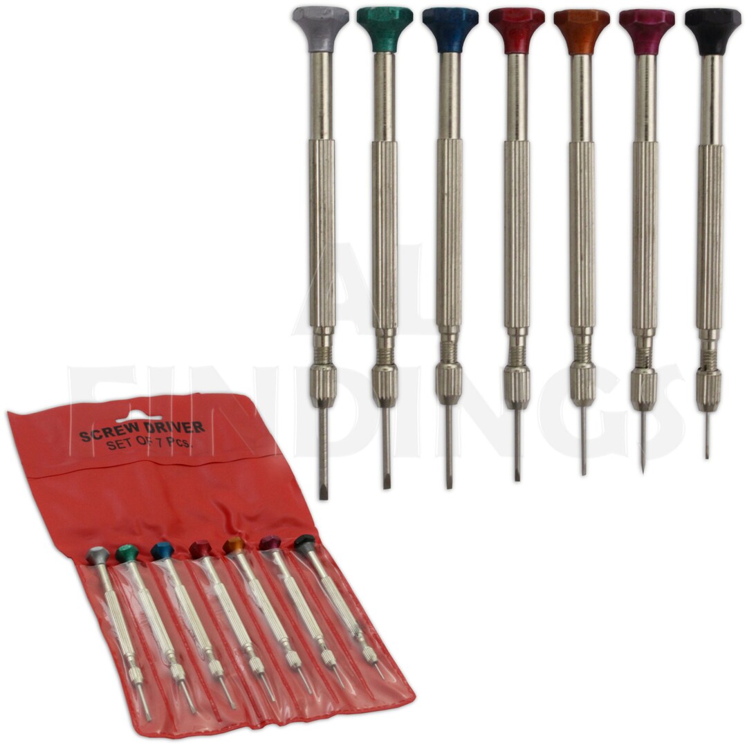 Watchmakers Watch Screwdrivers Set 7 Piece Screwdrivers Repair Service ...