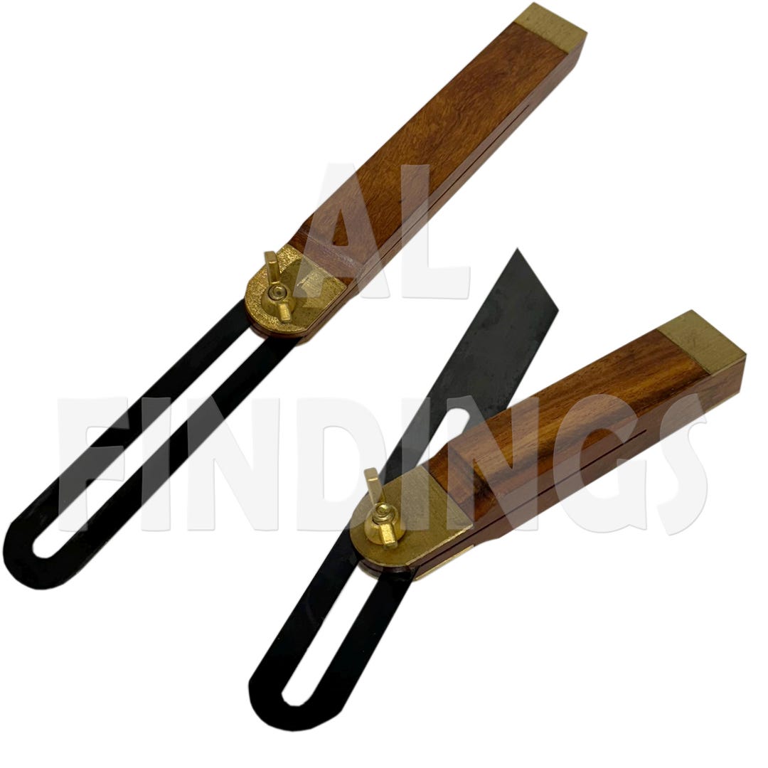 Quality Brass Inlay Adjustable Sliding Bevel Carpentry Angle Finder ...