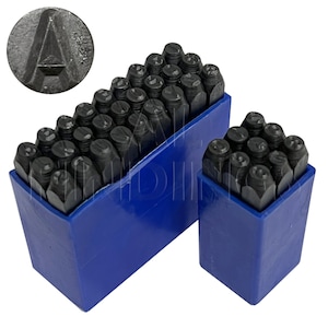 36pc Number & Letter Punch Set Alpha Numeric Carbon Steel Punches Craft ...