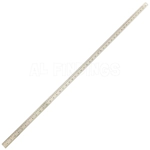 48" 120cm Stainless Steel Metal Ruler Dual Markings Imperial and Metric ...