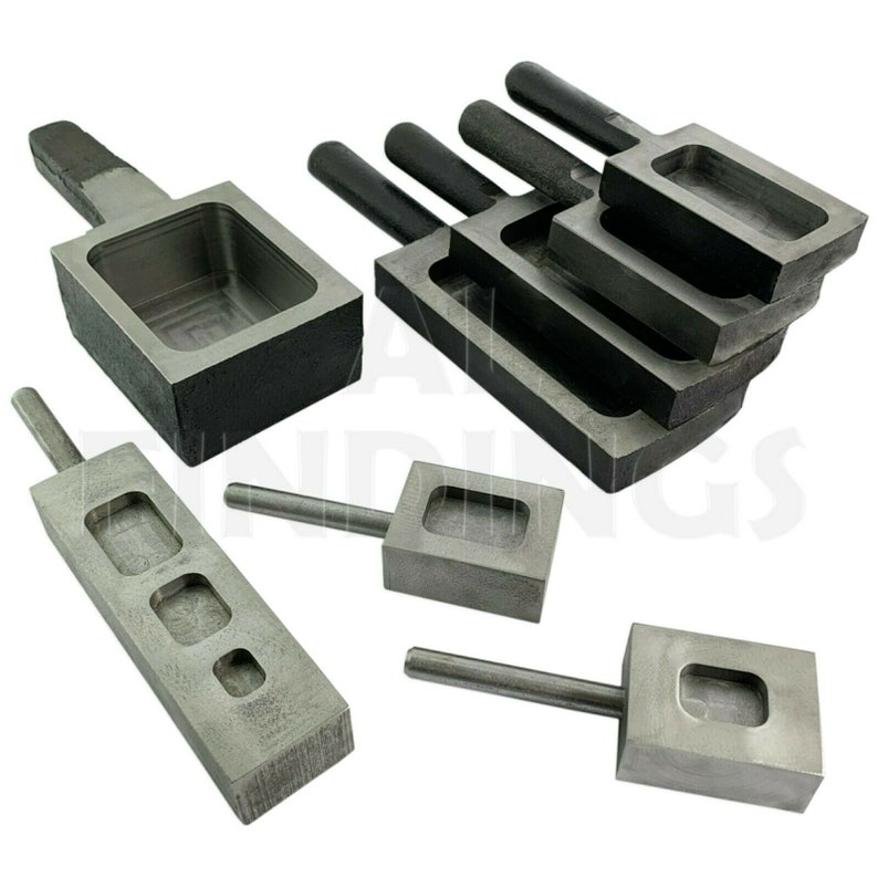 Ingot Mould Sizes 25,50,100,500gms - 2 Kilos Casting Steel Biscuit Type ...