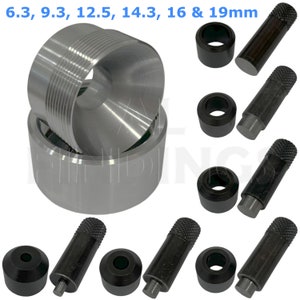 Self Centring Coin Ring Punch Set Spacers 6 Punch Size Coin Cutting Die ...