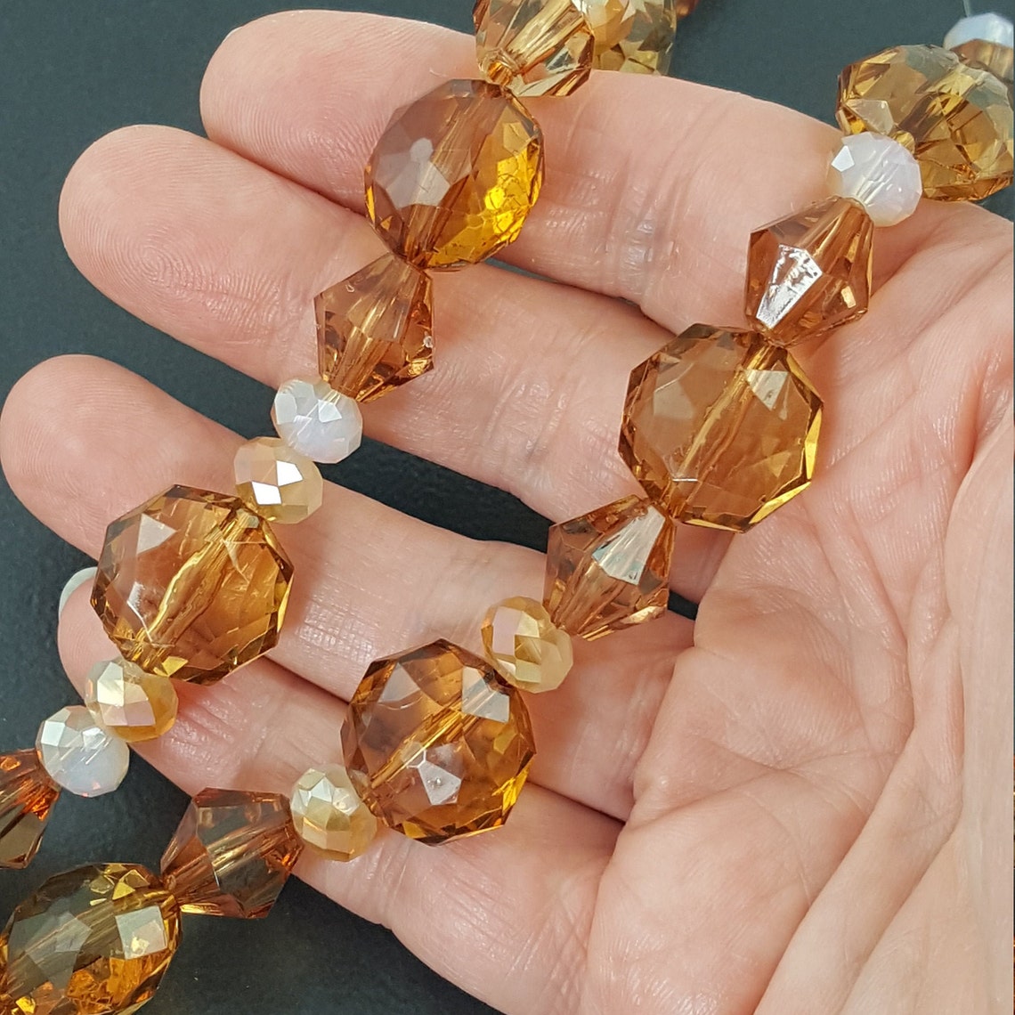 LOT of 2 Fancy Designer Bead Strands 10 Long Various - Etsy Israel