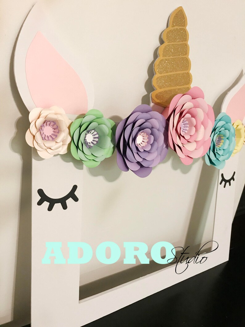 Unicorn Selfie Frame Unicorn Party Unicorn Theme Photo Booth | Etsy