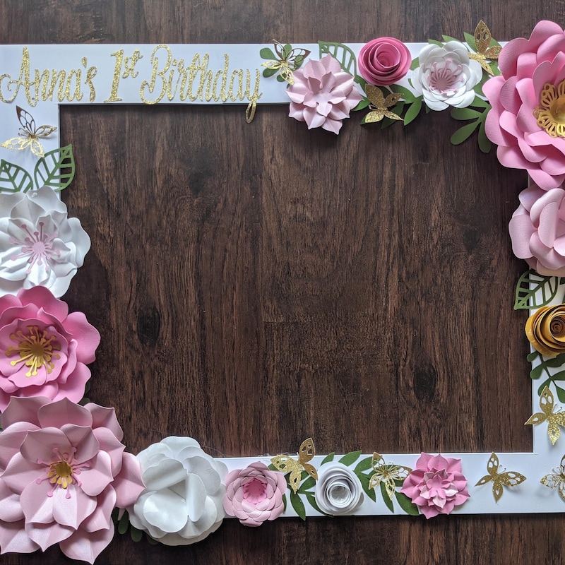 Floral Selfie Frame - Etsy