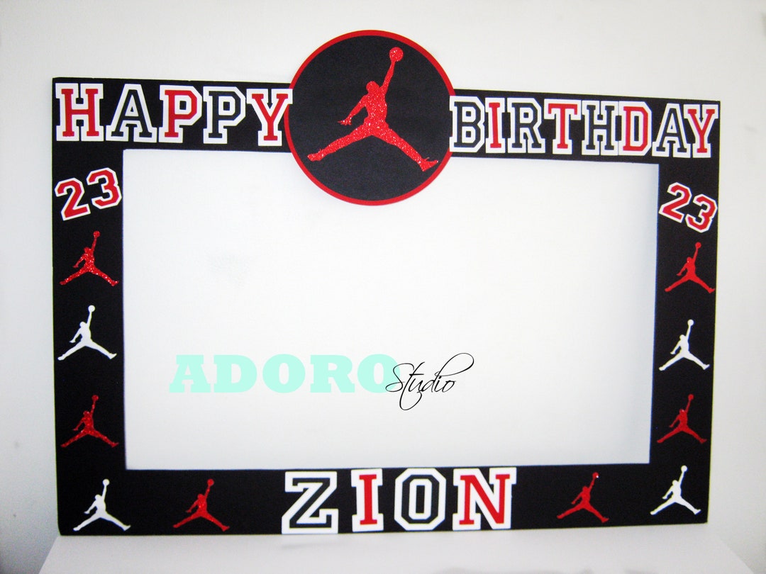Air Jordan Photo Booth Frame / Custom Photo Booth Frame Air Jordan ...