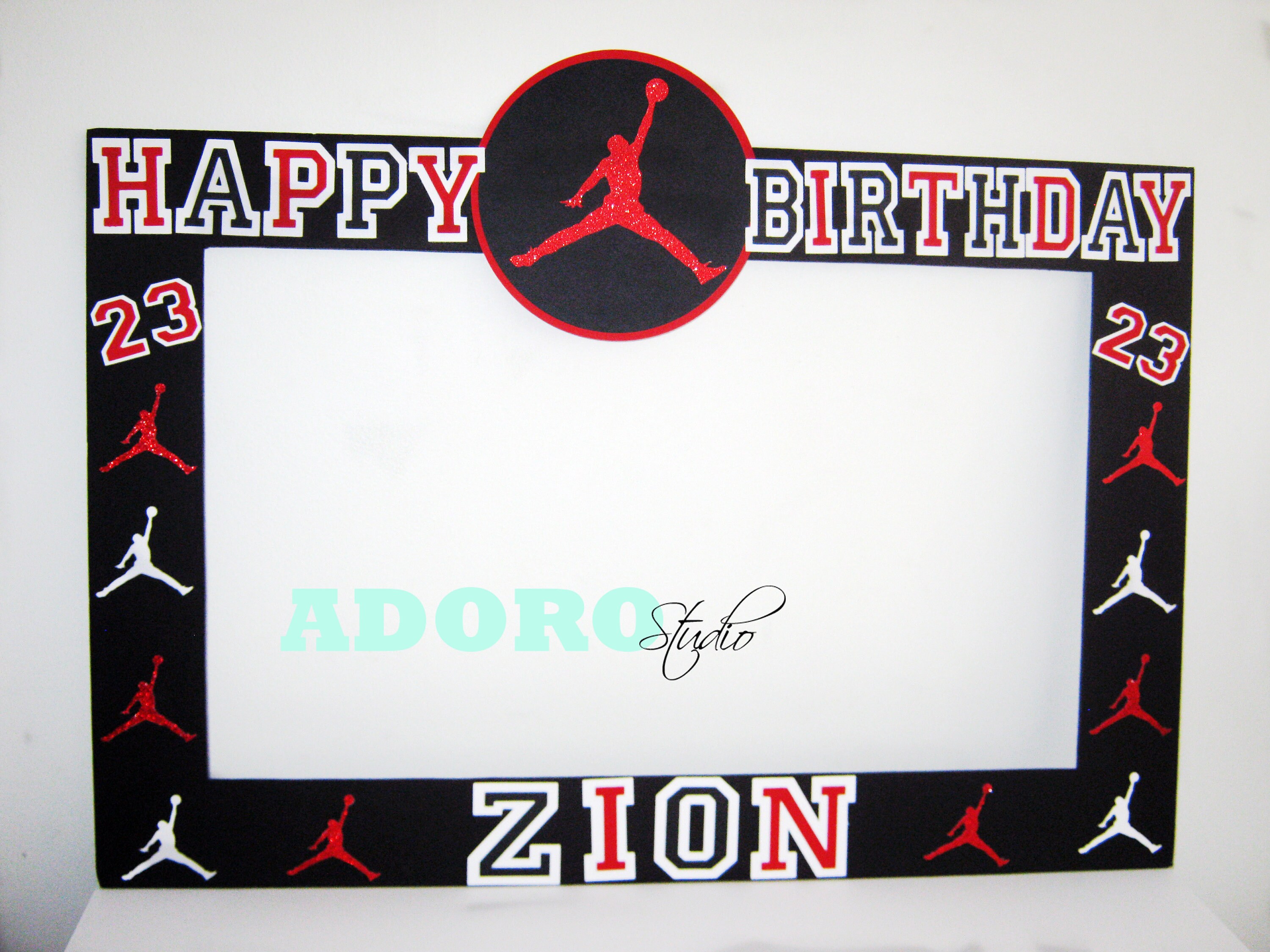 Air Jordan Photo Booth Frame / Custom Photo Booth Frame Air - Etsy