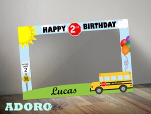 Pin the Wheel on the Bus Party Game INSTANT DOWNLOAD Printable Digital ...