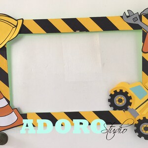 Construction Site Photo Booth Frame / Custom Photo Booth Frame ...