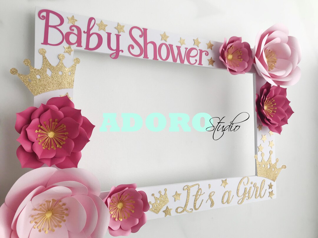 Baby Shower Photo Booth Frame/birthday Party Selfie Frame - Paper ...