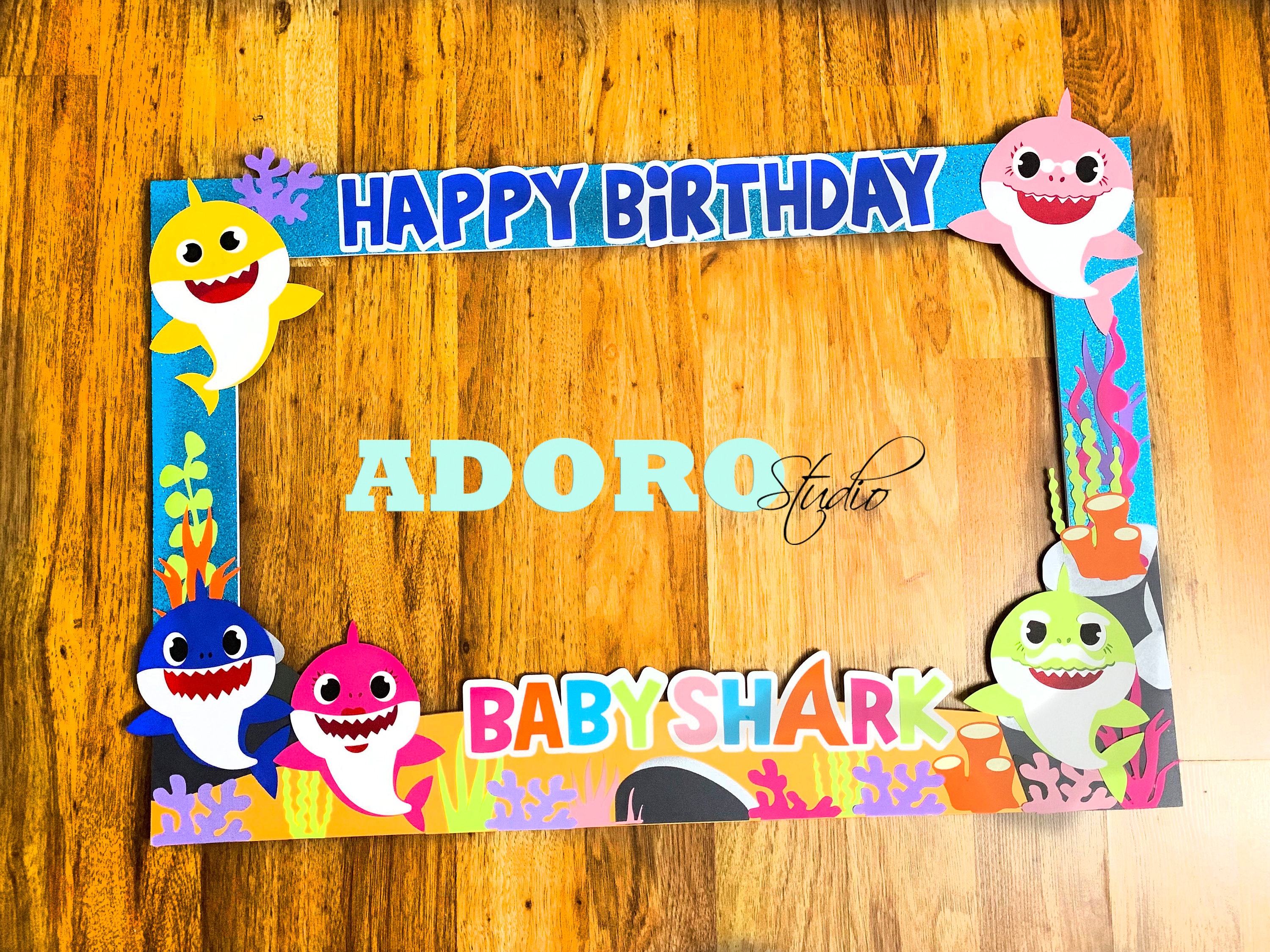 Baby Shark Photo Booth Frame / Custom Photo Booth Baby Shark - Etsy Canada