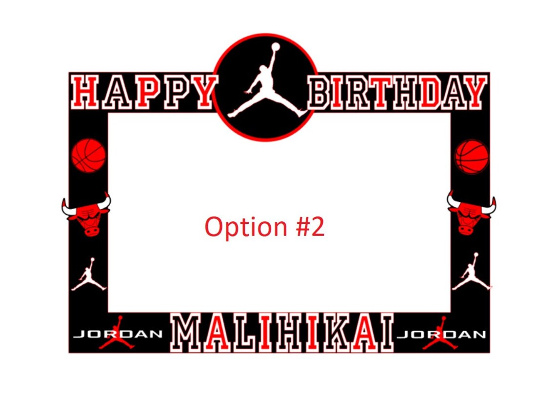 Air Jordan Photo Booth Frame / Custom Photo Booth Frame Air - Etsy