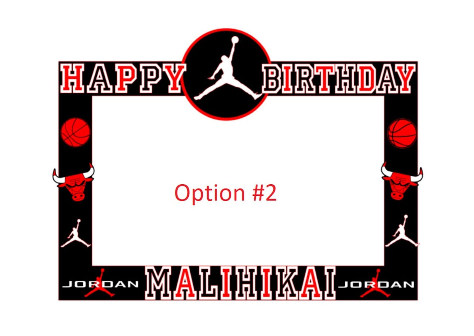 Air Jordan Photo Booth Frame / Custom Photo Booth Frame Air - Etsy