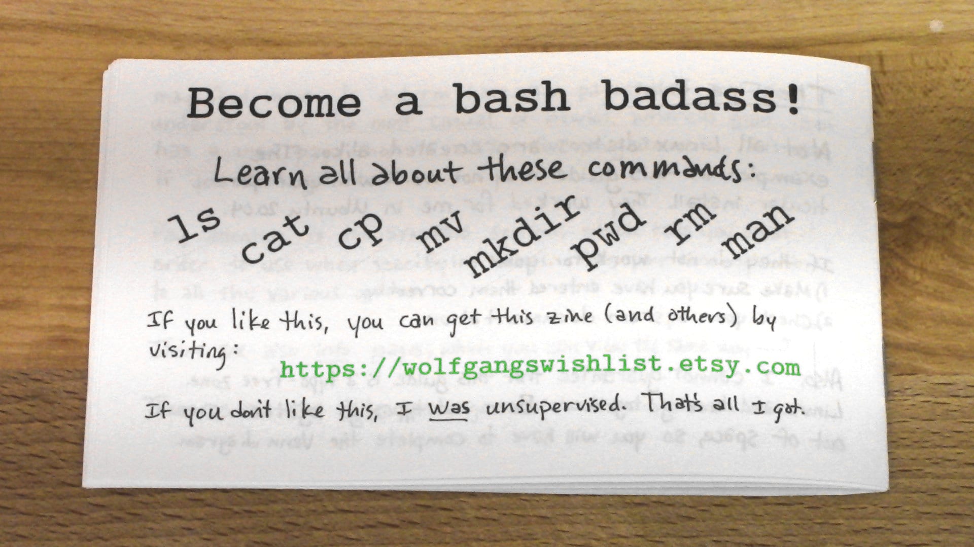 Do It in the Terminal - Learn the Linux Command Line (a Zine) - Etsy
