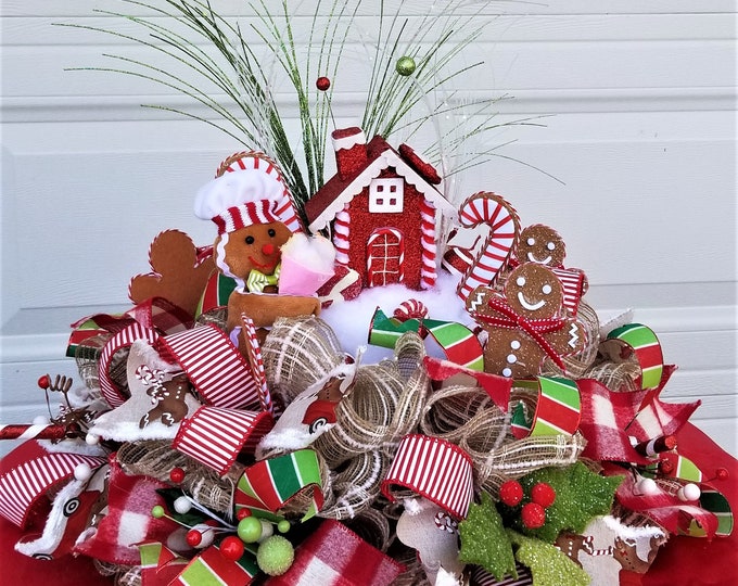 Gingerbread Centerpiece Gingerbread Table Arrangement - Etsy