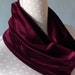 Maroon Velvet Snood, Wine Cowl Scarf, Single Loop, Claret Neck Warmer ...