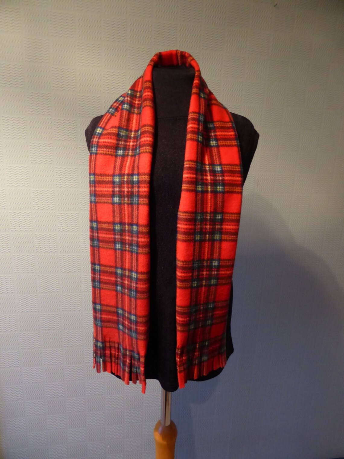 Red Tartan Scarf Royal Stewart Tartan Traditional Scottish | Etsy