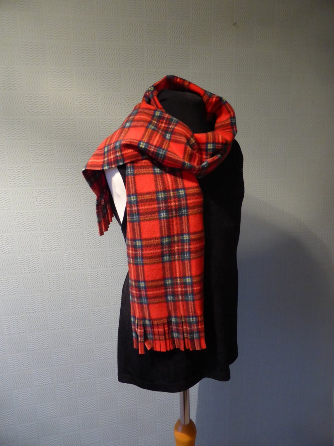 Red Tartan Scarf Royal Stewart Tartan Traditional Scottish - Etsy UK