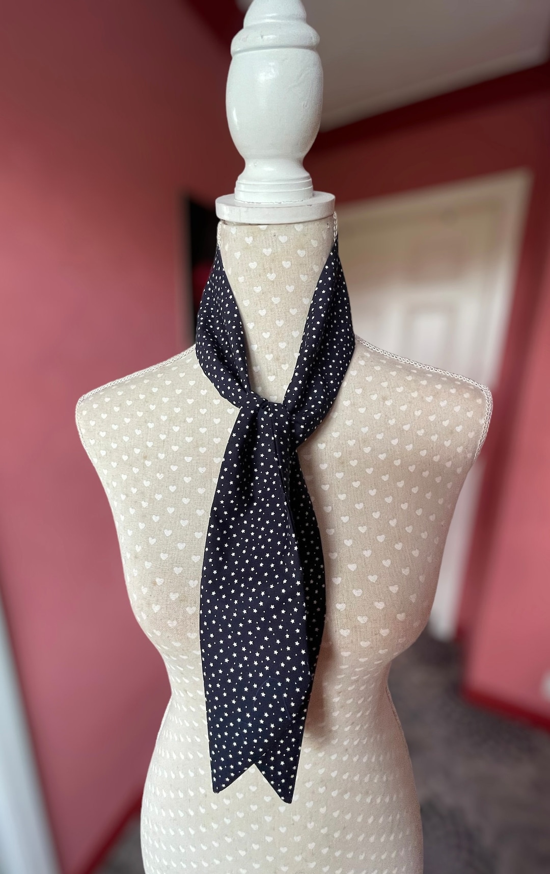 Navy Blue Mod Tie Retro Sixties Rock and Roll - Etsy UK
