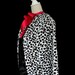 Dalmatian Kids Cape Child’s Black and White Spotted Wrap/cloak Satin ...