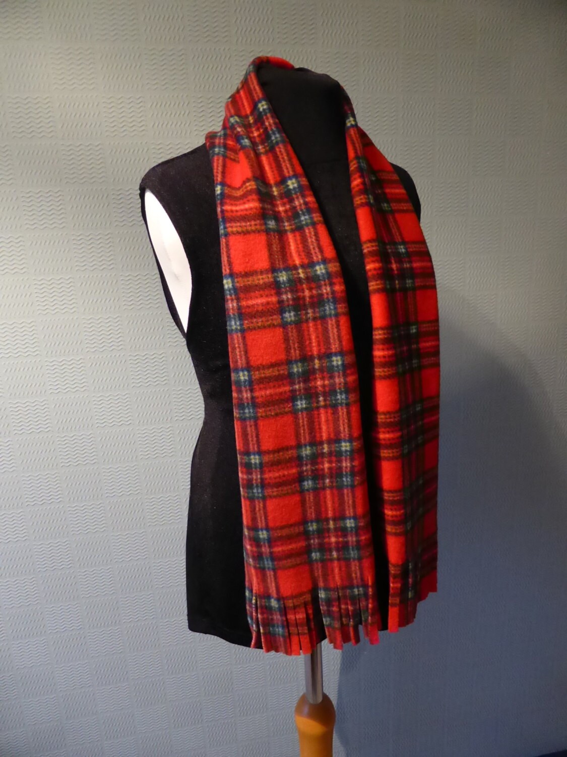 Red Tartan Scarf Royal Stewart Tartan Traditional Scottish - Etsy UK