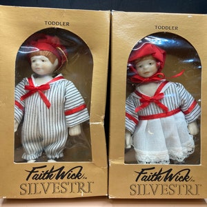 Faith Wick Boy and Girl Porcelain Dolls 1984 - Etsy