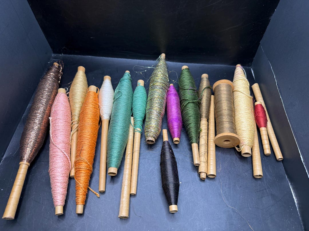 Nineteen Assorted Thread Spindles - Etsy