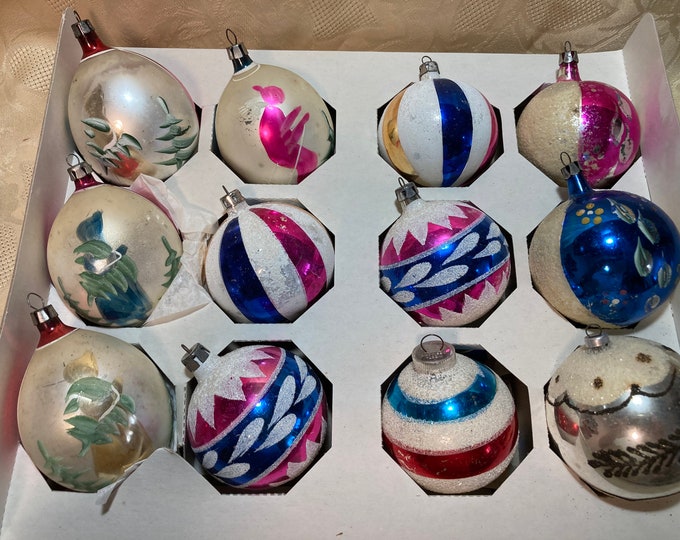 Twelve Assorted Made in Poland Christmas Ornaments - Etsy