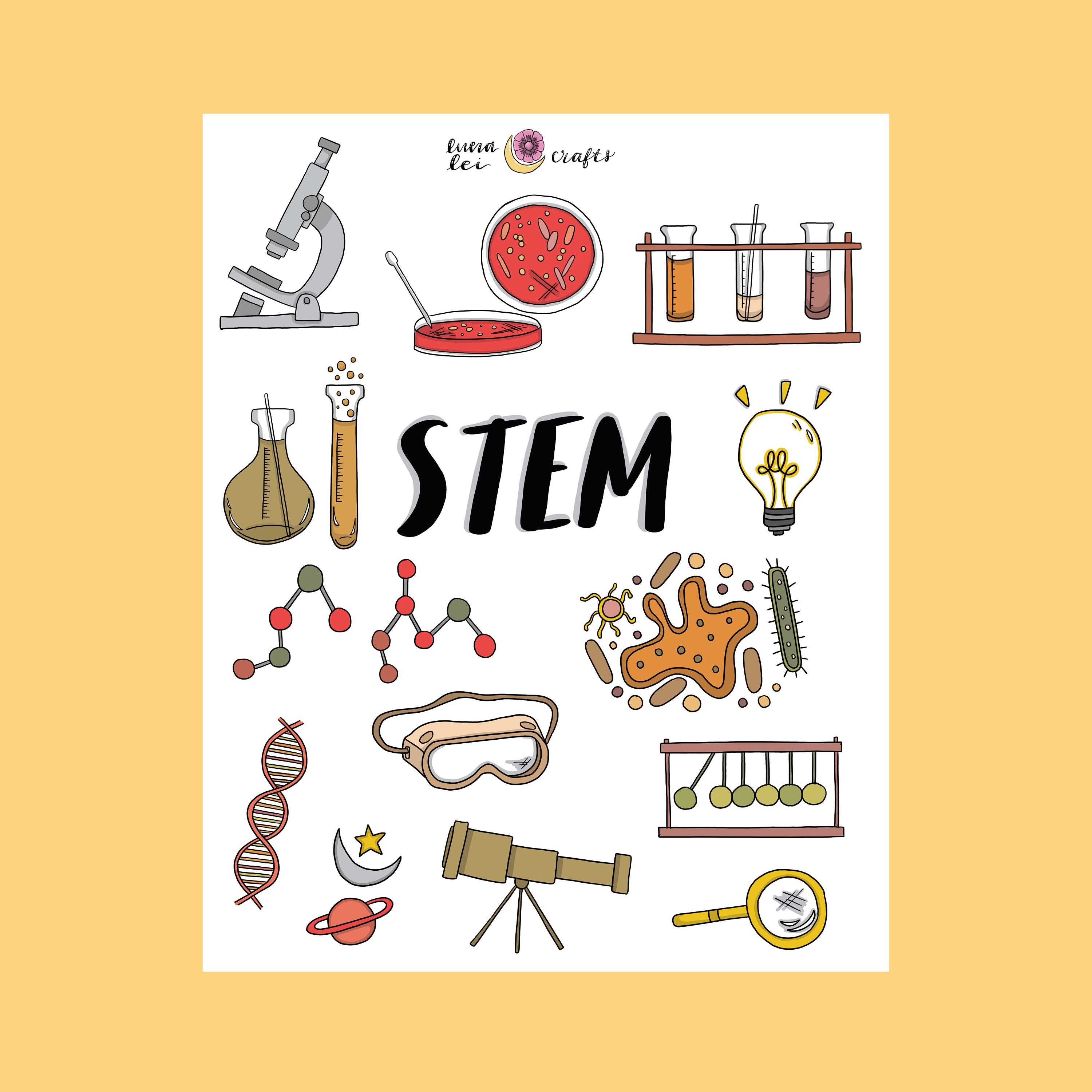 Science / STEM DIGITAL Download PDF Art Print - Etsy
