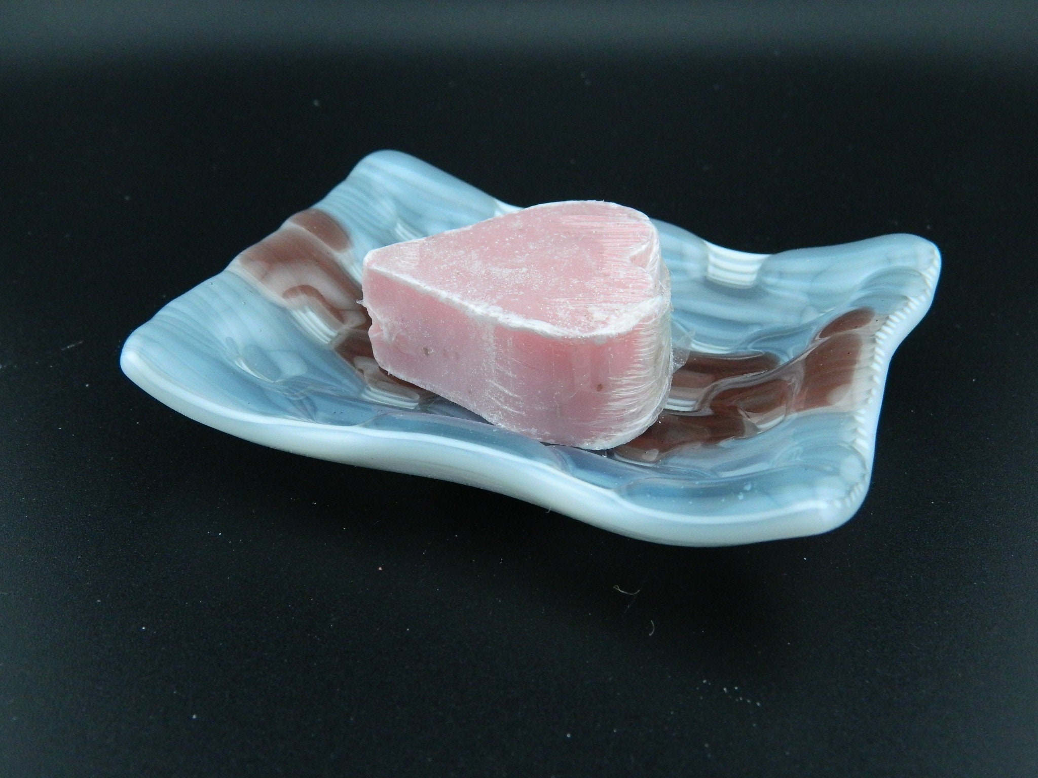 Fused Glass Tea Bag Holder Fused Glass Dish, Home Decor - Etsy