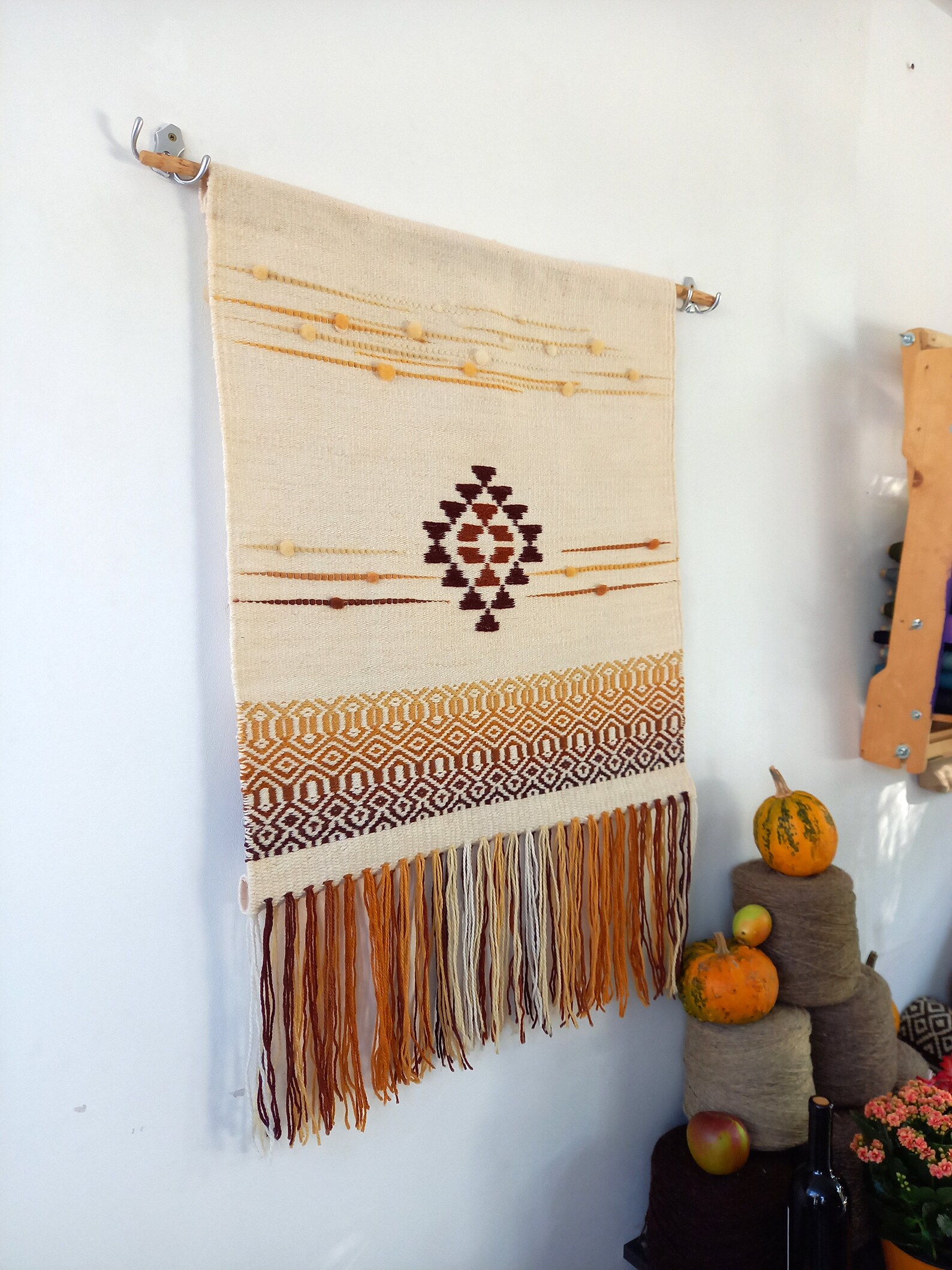Woven Wool Wall Hanging Wall Tapestry Handmade Wall Hanging - Etsy