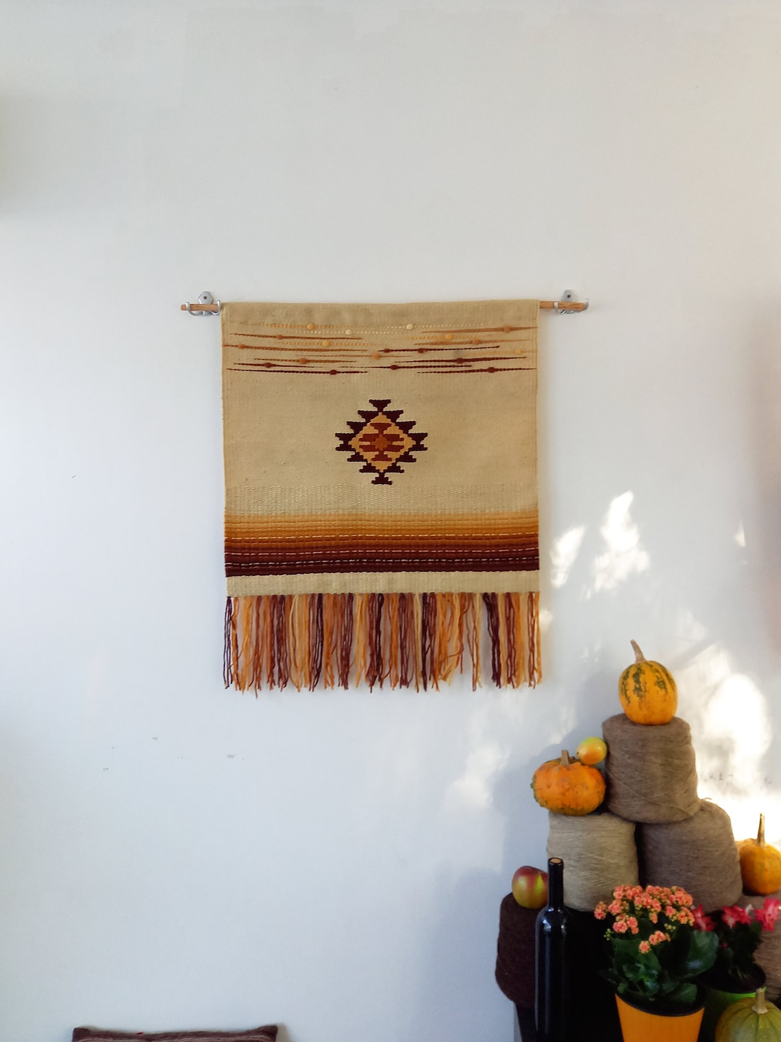 Woven Wool Wall Hanging Wall Tapestry Handmade Wall Hanging - Etsy