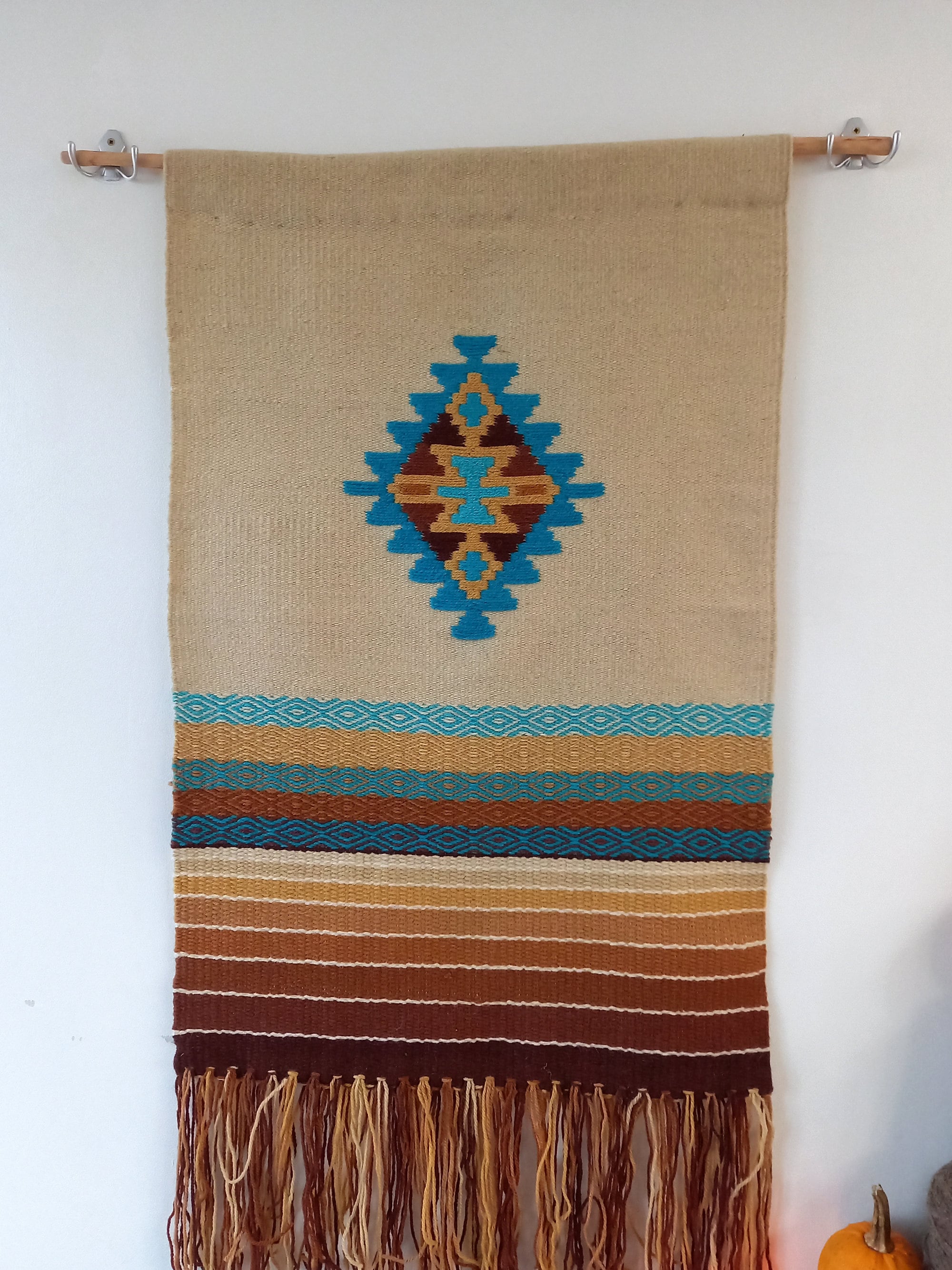 Woven Wool Wall Hanging, Wall Tapestry, Handmade Wall Hanging, Unique ...