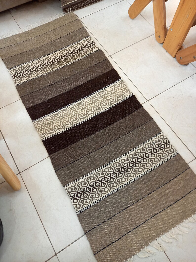 Organic Handwoven Wool Rug, Handwoven Wool Rug in Natural Colors ...