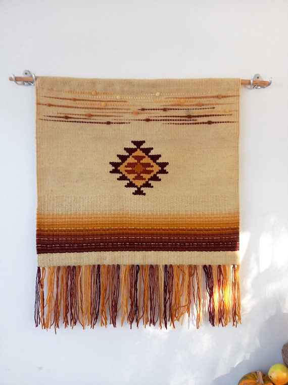 Woven Wool Wall Hanging Wall Tapestry Handmade Wall Hanging | Etsy