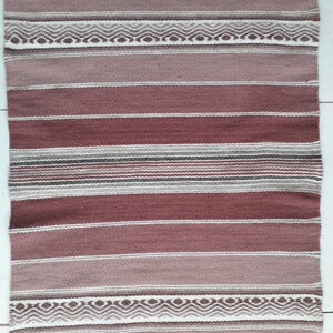 New Handwoven Wool Rug Chocolate Milk Color Palette Cocoa, Striped ...