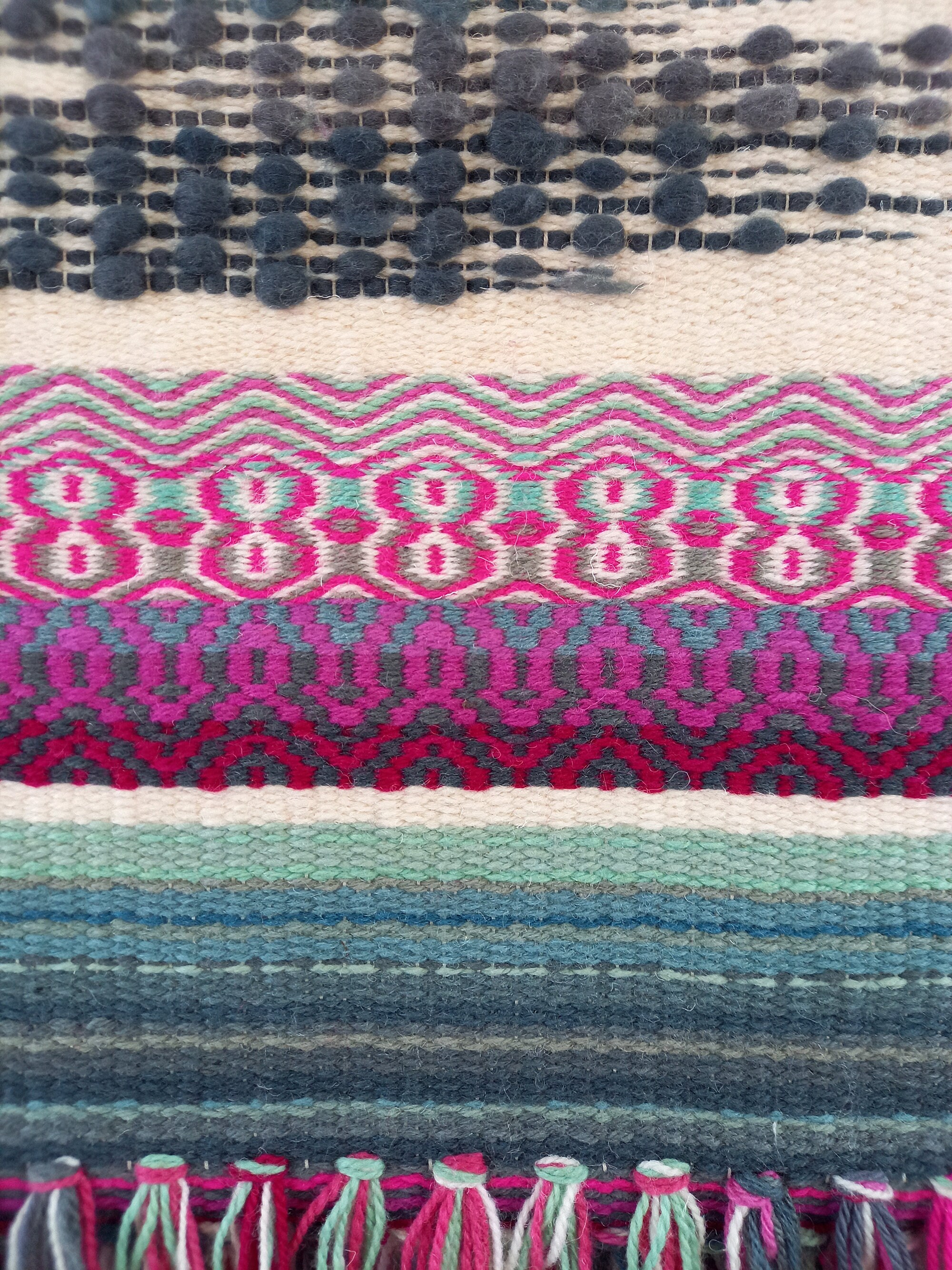 Colorful Woven Tapestry Bohemian Home Decor Handwoven Fiber - Etsy