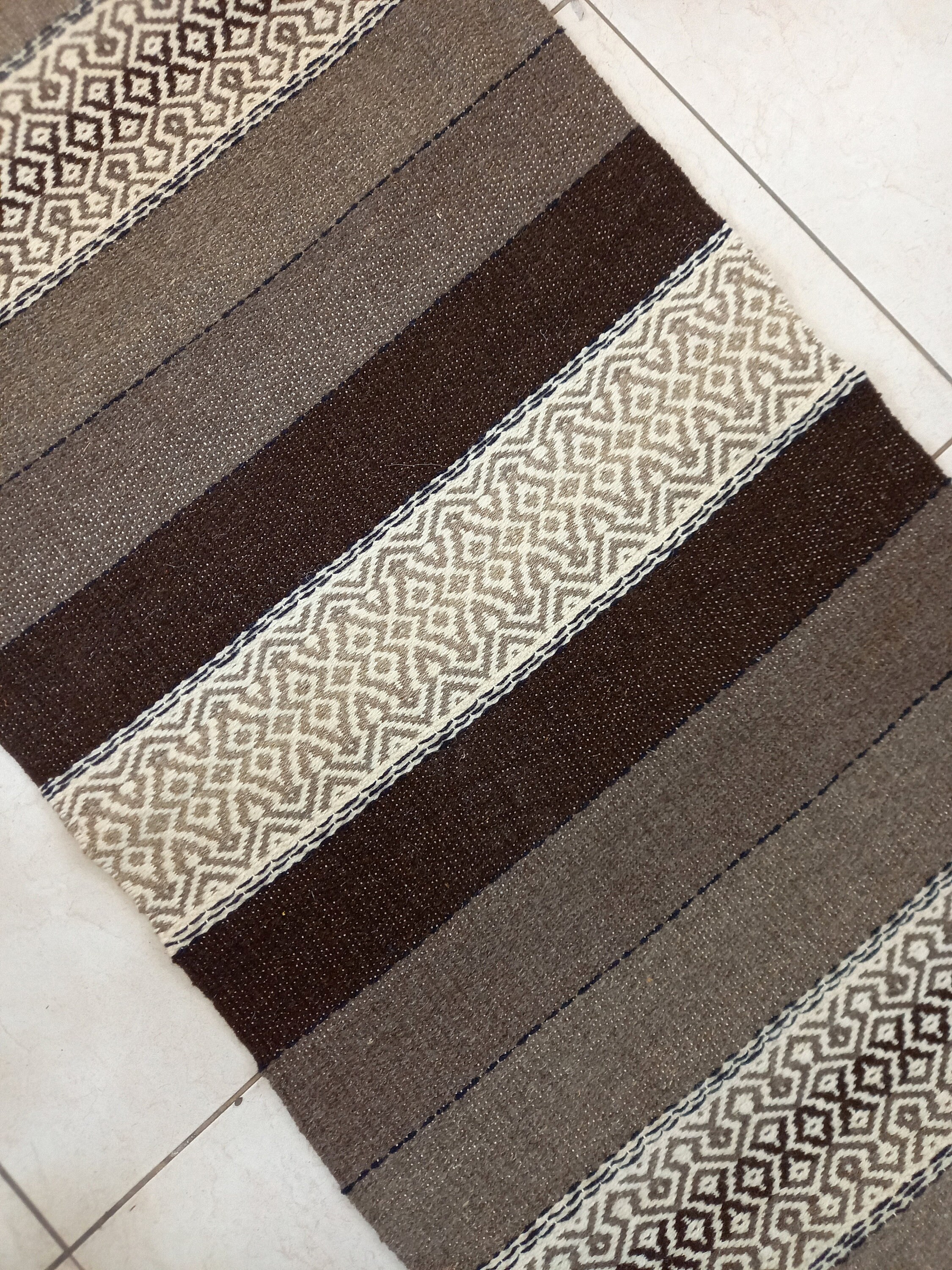 Organic Handwoven Wool Rug, Handwoven Wool Rug in Natural Colors ...