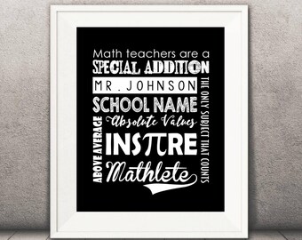 Teacher subway art | Etsy