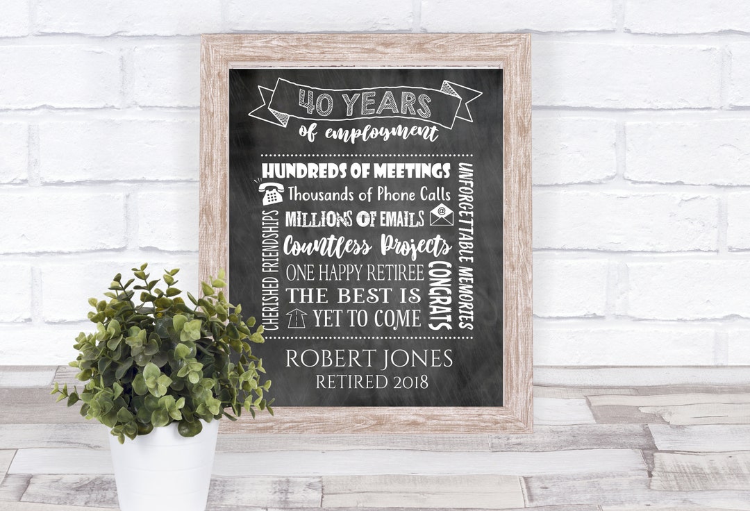 Retirement Print, Retirement Gift, Retiree Gift, Retirement Poster ...