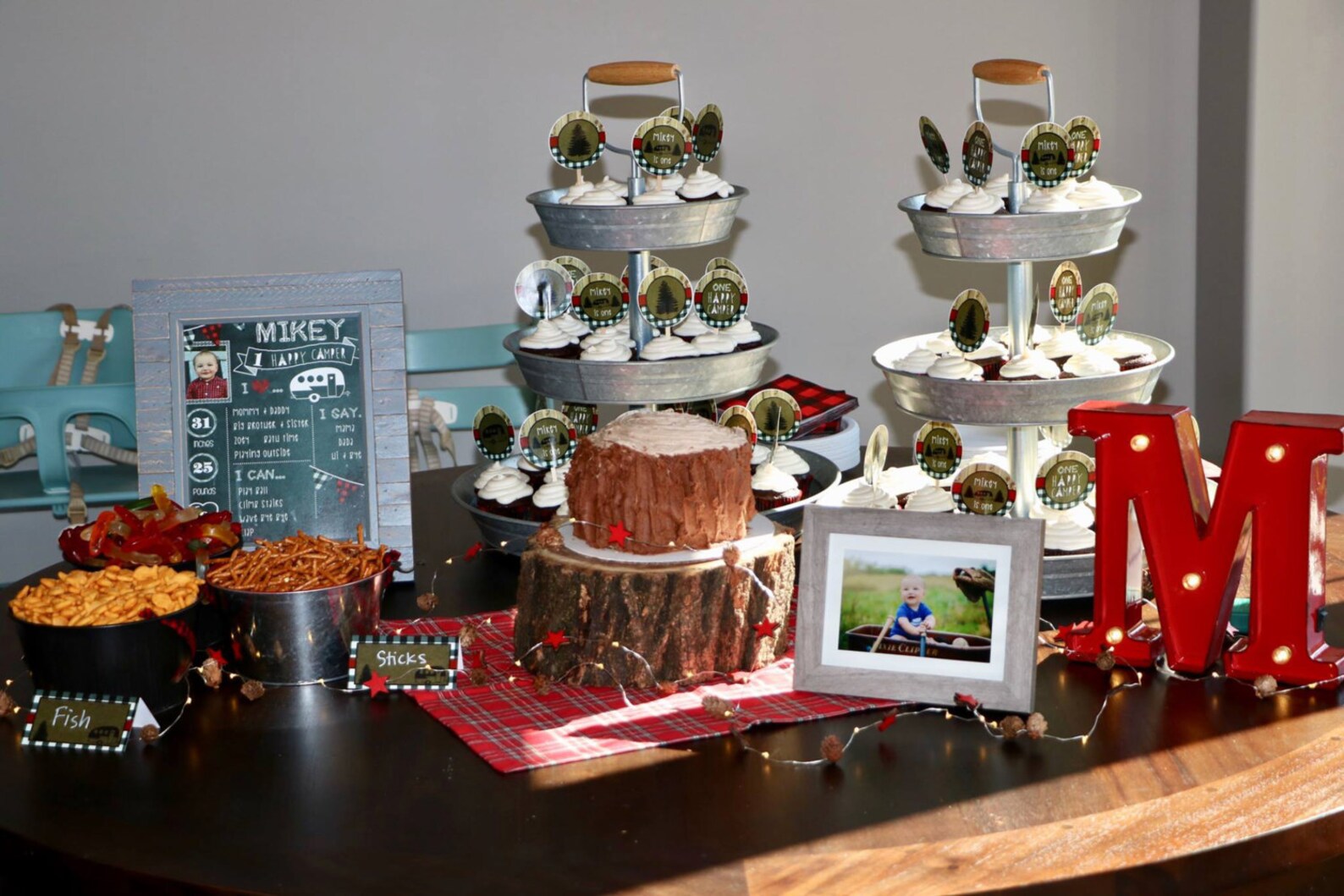 Happy Camper Food Tent Rustic Food Labels Printable Files - Etsy