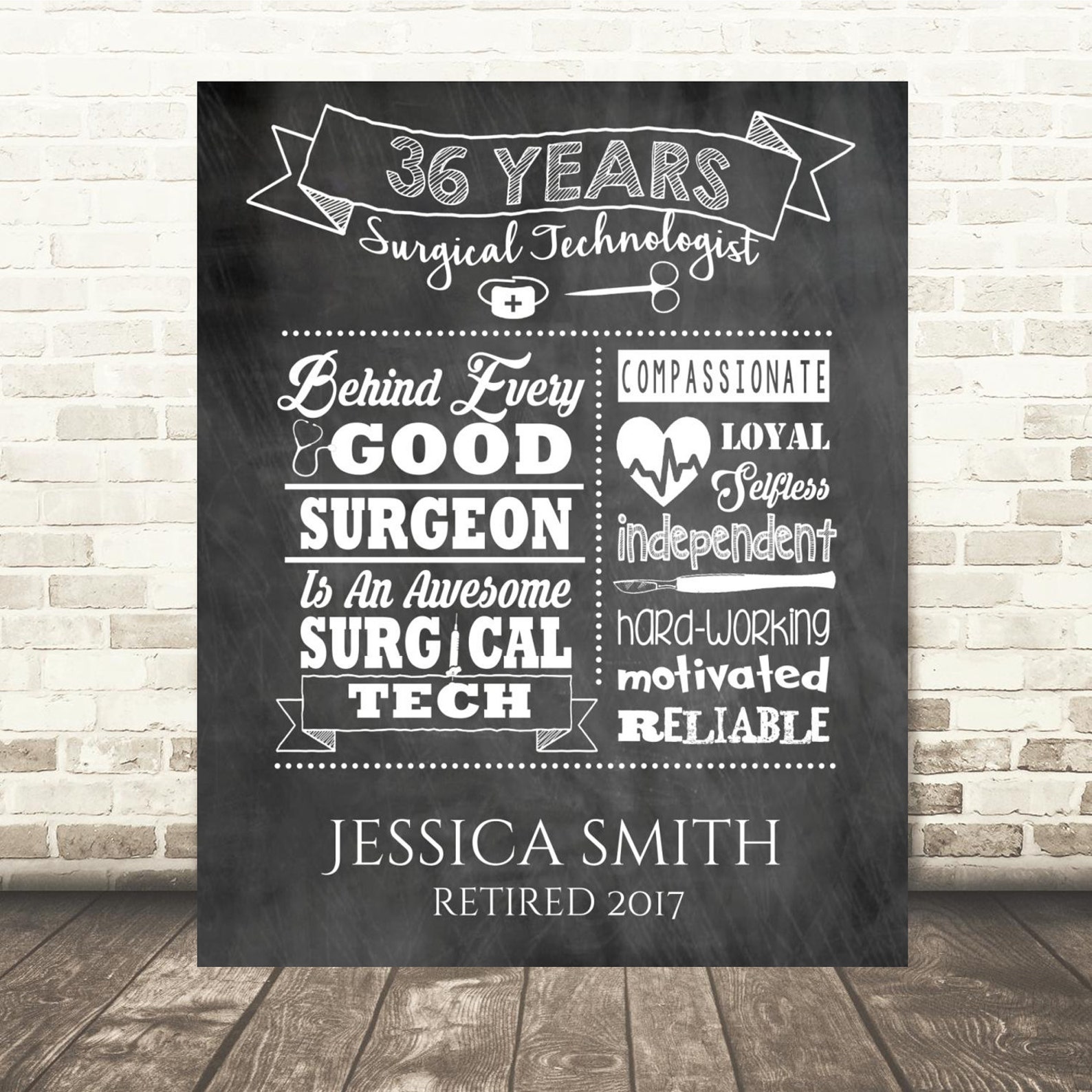 Surgical Tech Retirement Print Surgical Technician - Etsy